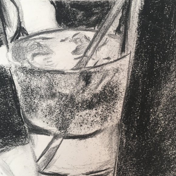 Original Artwork | Wall Decor | Original Graphite Water Glass Drawing ...